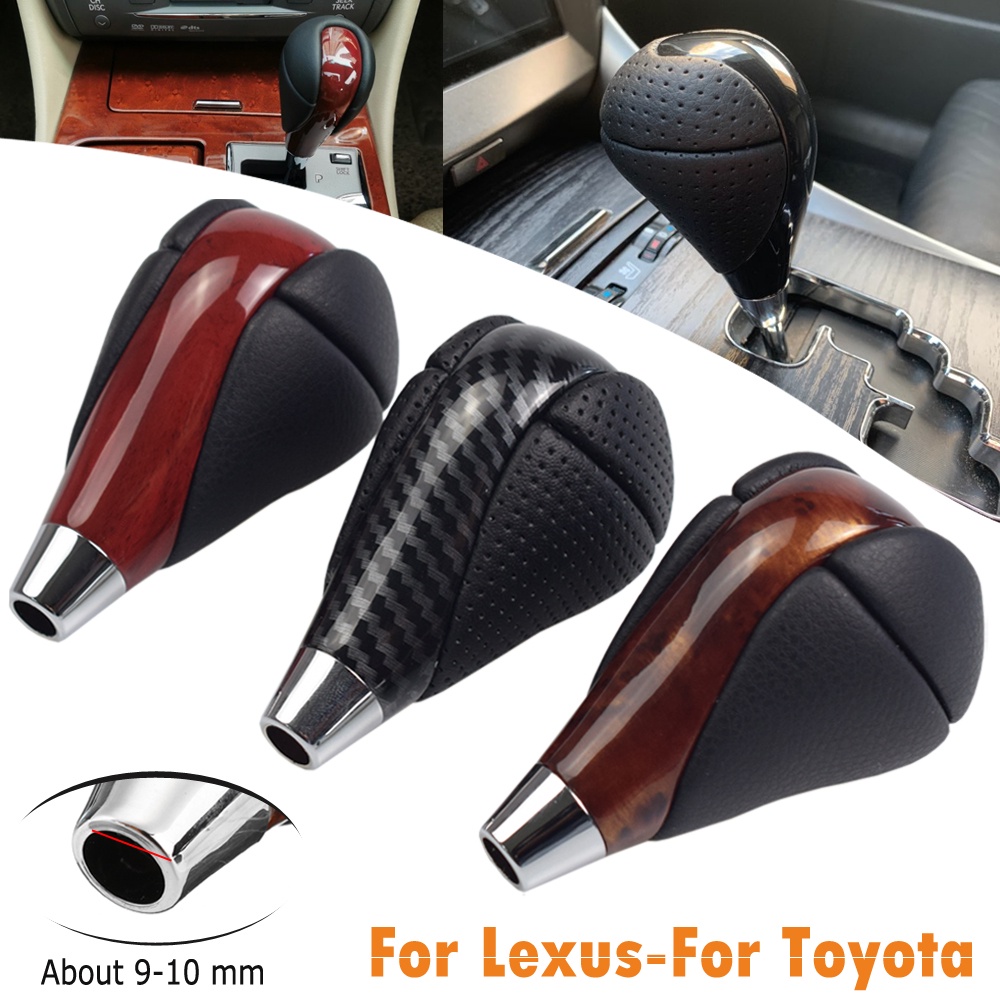 Walnut Leather Chrome Automatic Transmission Gear Shift Knob For Lexus ...