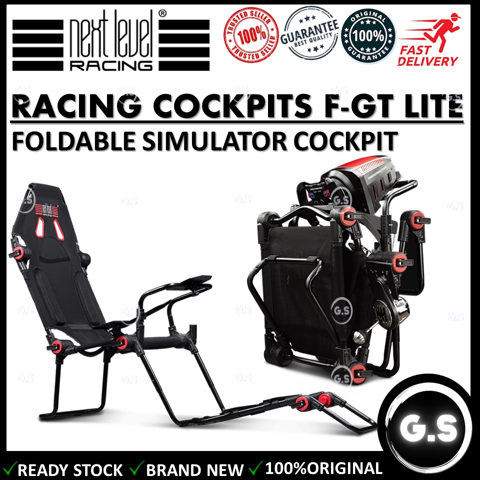 Next Level Racing F-GT Lite [FOLDABLE SIMULATOR COCKPIT] | Shopee Malaysia