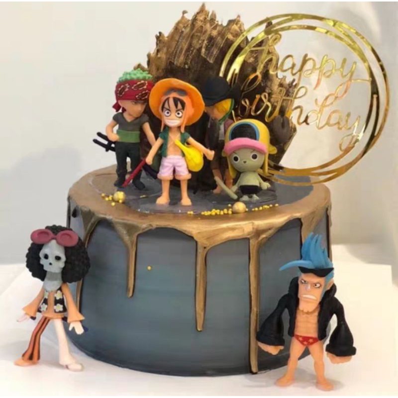 Ready stock - one piece birthday cake topper deco set | Shopee Malaysia