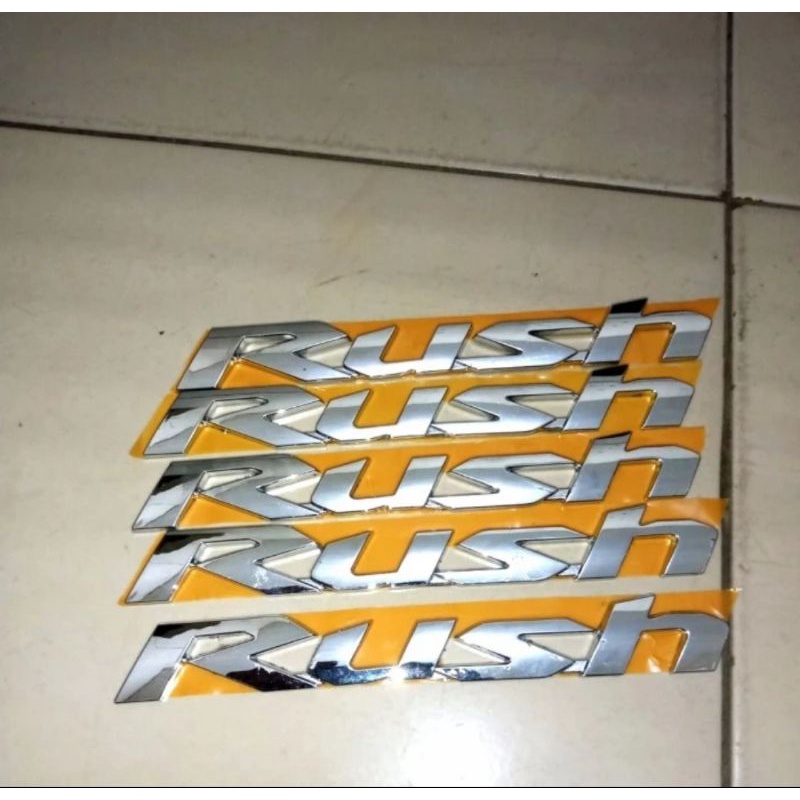 Rush 2018-2020 Lettering Emblem Original | Shopee Malaysia
