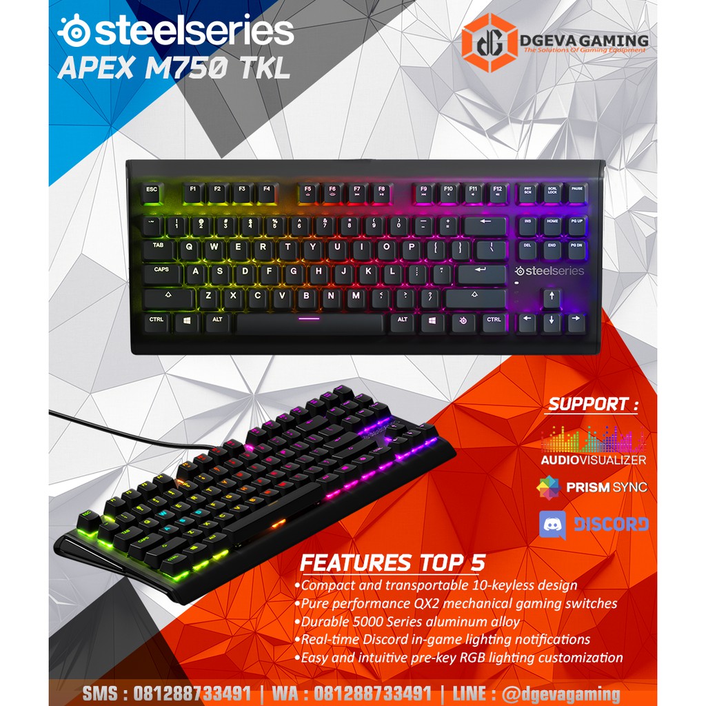 Steelseries Apex M750 Tkl Rgb Gaming Keyboard | Shopee Malaysia Steelseries Apex M750 Tkl Rgb Gaming Keyboard | Shopee Malaysia
