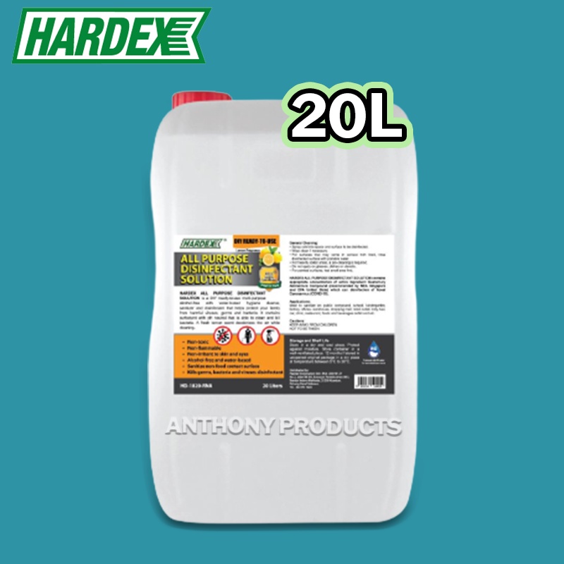 HARDEX All Purpose Disinfectant Solution Sanitizer Lemon Fragrance ...