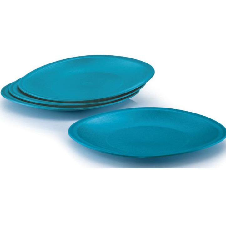 🔥READY STOCK🔥 Tupperware Blossom Plates (4) Turquoise | Shopee Malaysia