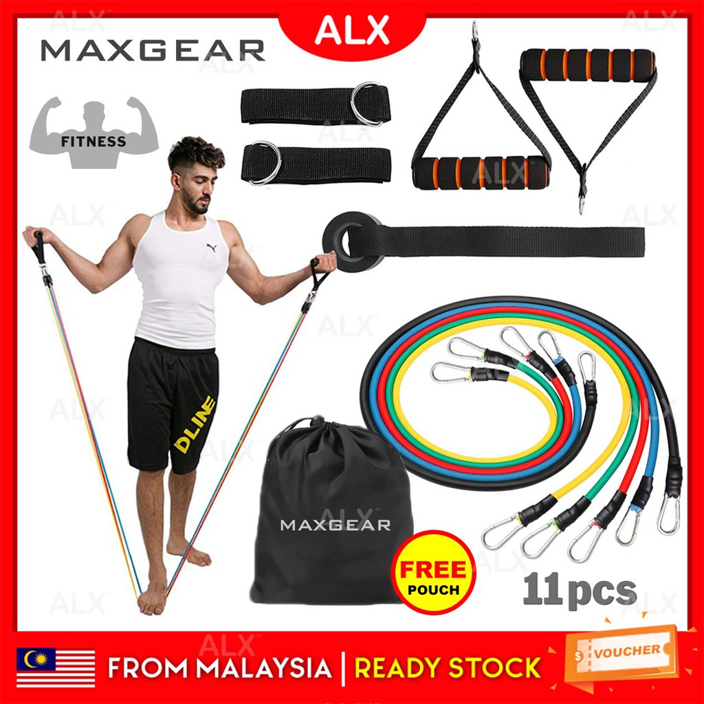 ALX MAXGEAR Energy Resistance Bands Body Core Home Workouts Fitness ...
