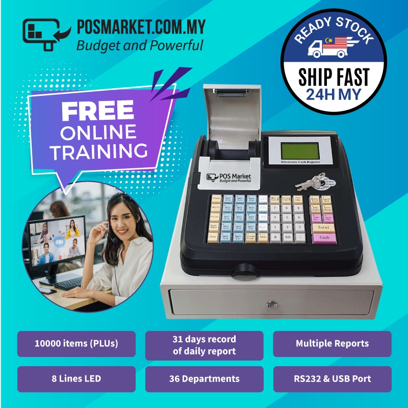 Mesin Kasir Elektronik dengan sistem POS latihan (Electronic Cash ...