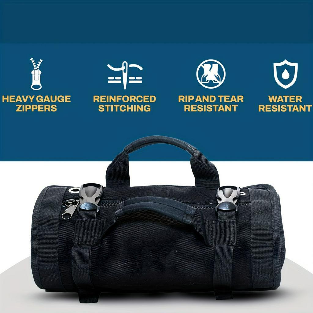 Tool Bag, Tool Roll Up Bag, Heavy Duty Tool Organizer for Men Women ...