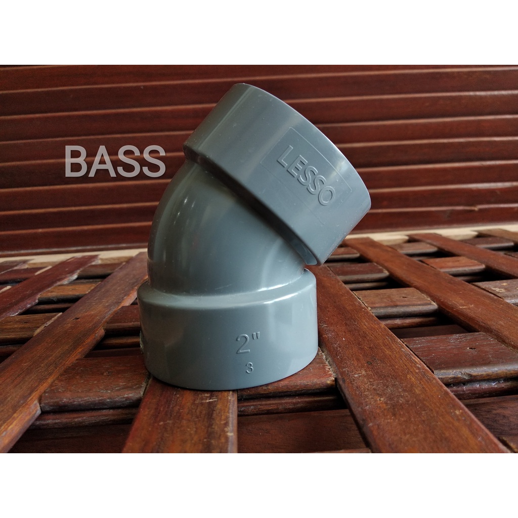 Elbow Knee PVC LESSO D 45* 2" inch Knee Keni PVC Pipe Connection ...