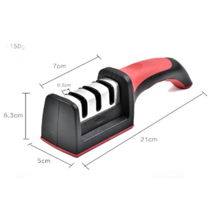 Knife Sharpener 3 Stages Stainless Steel Kitchen Tools Pengasah Pisau ...