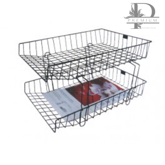 2 Tier Letter Wire Tray / 2 Layer Wire Tray / Layer Document Tray ...