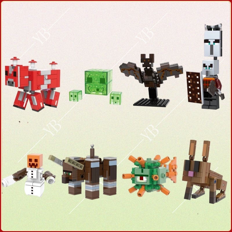 Minecraft Series Minifigures Assembled Building Block Minifigures ...