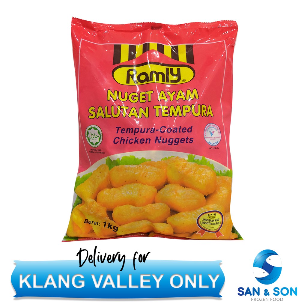 RAMLY NUGGET AYAM TEMPURA 1KG San and Son Frozen San&Son | Shopee Malaysia