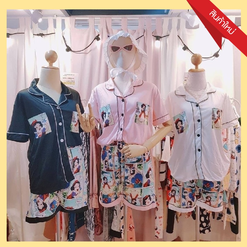 Chaichaishop Pajamas Set Cute Kawai Snow White Pajamas. | Shopee Malaysia