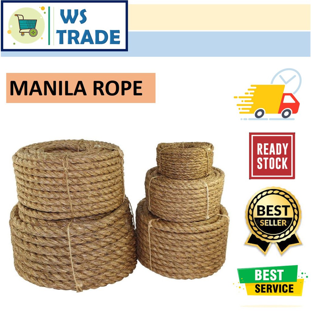 *4MM* MANILA ROPE | DURABLE ROPE | MULTI-PURPOSE ROPE | KNOTS TWISTED ...