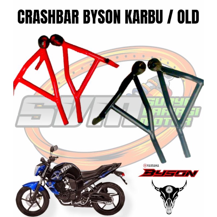 Crashbar BYSON Tubular CARBON Yamaha BYSON OLD | Shopee Malaysia