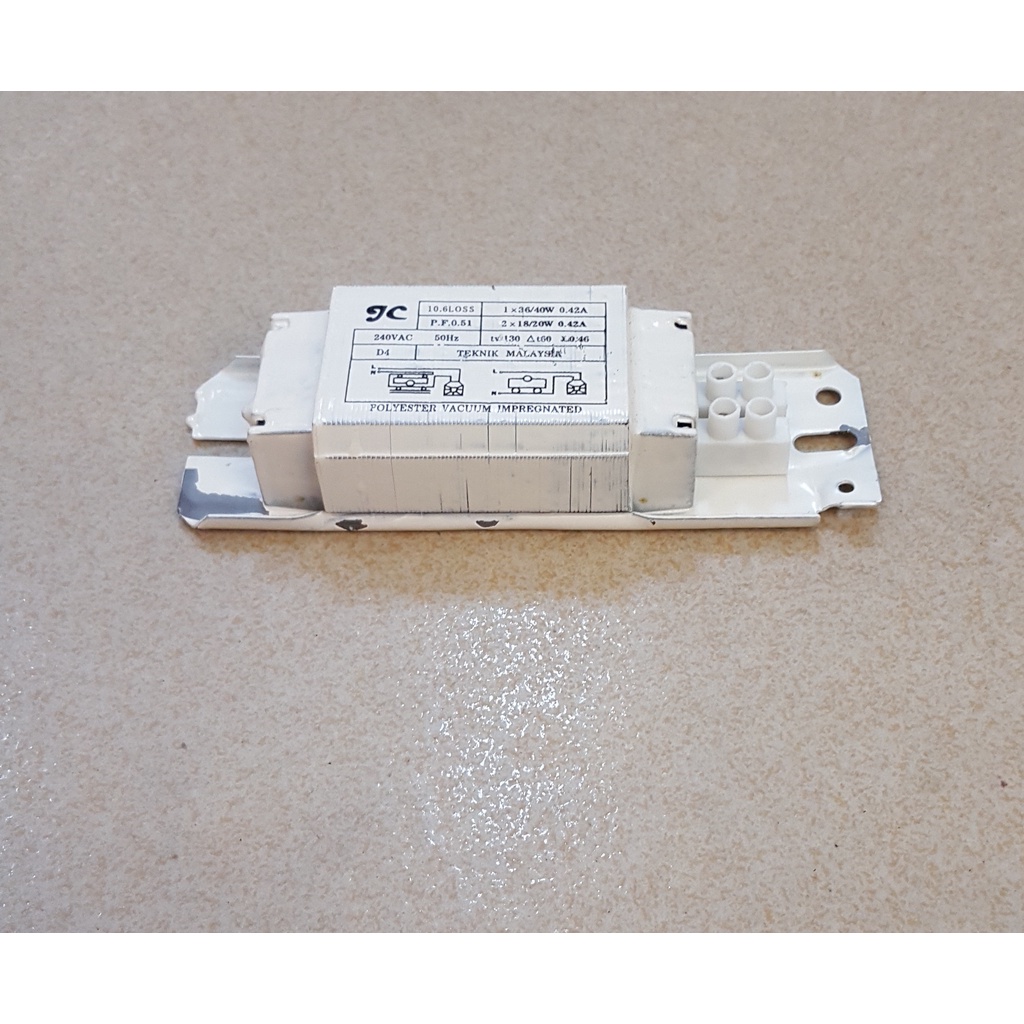 18W-20W / 36W-40W Fluorescent Lamp Ballast / Choke For Tube | Shopee ...