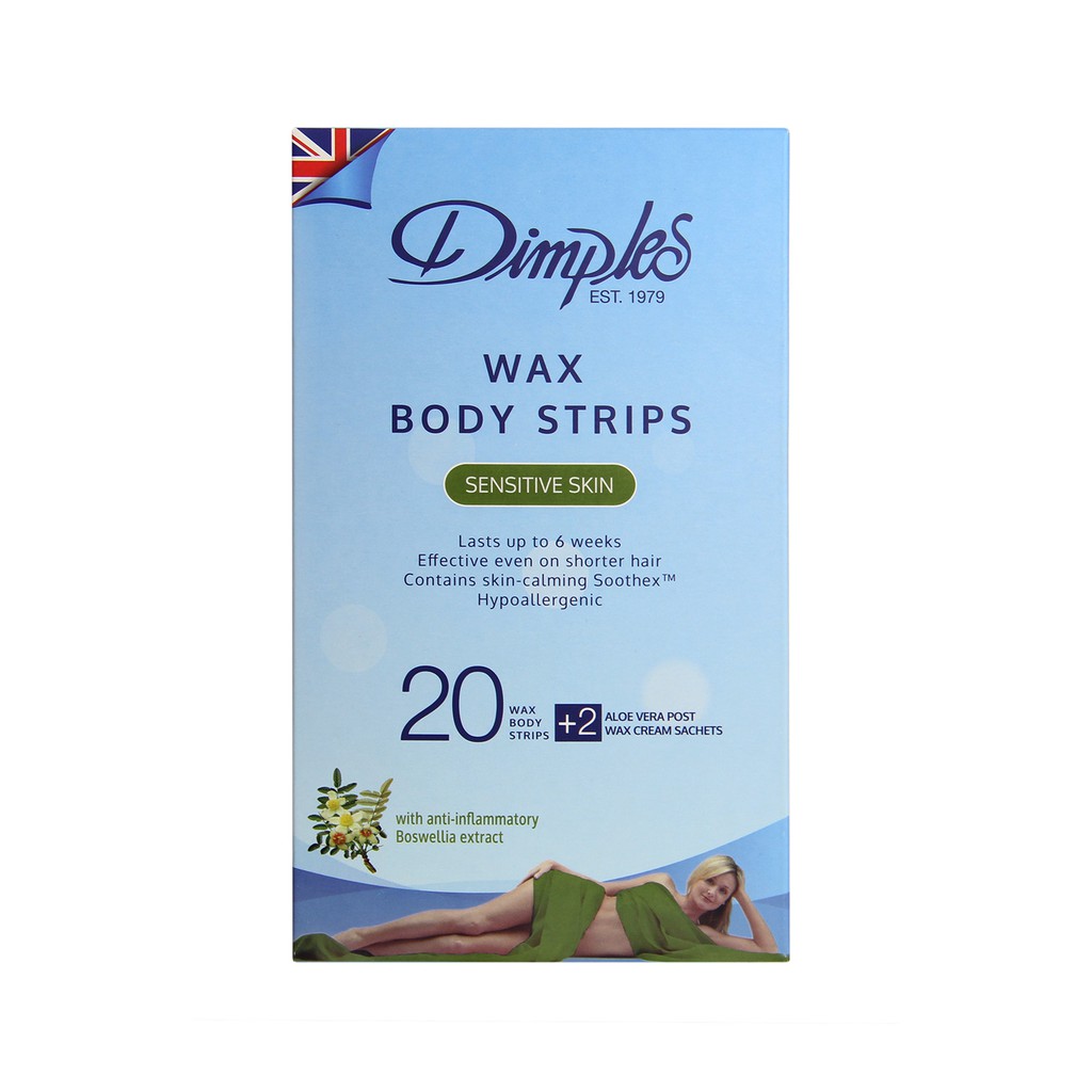 Dimples Wax Body Strips - Sensitive Skin 10S | Shopee Malaysia