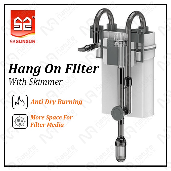 Aquarium SunSun XiaoLi Hang On Filter With Skimmer XBL-300 XBL-400 XBL ...