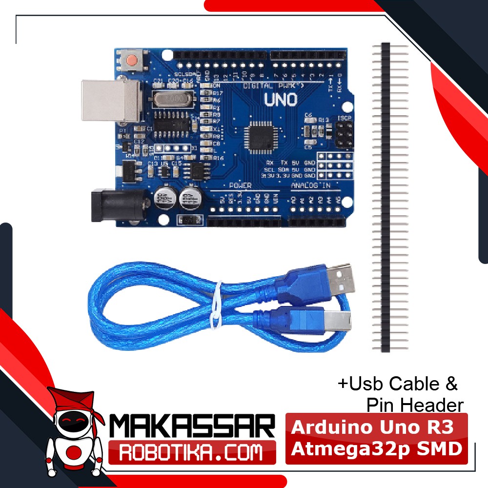 Uno R3 Atmega328P SMD 340+USB Cable & Pin Header | Shopee Malaysia