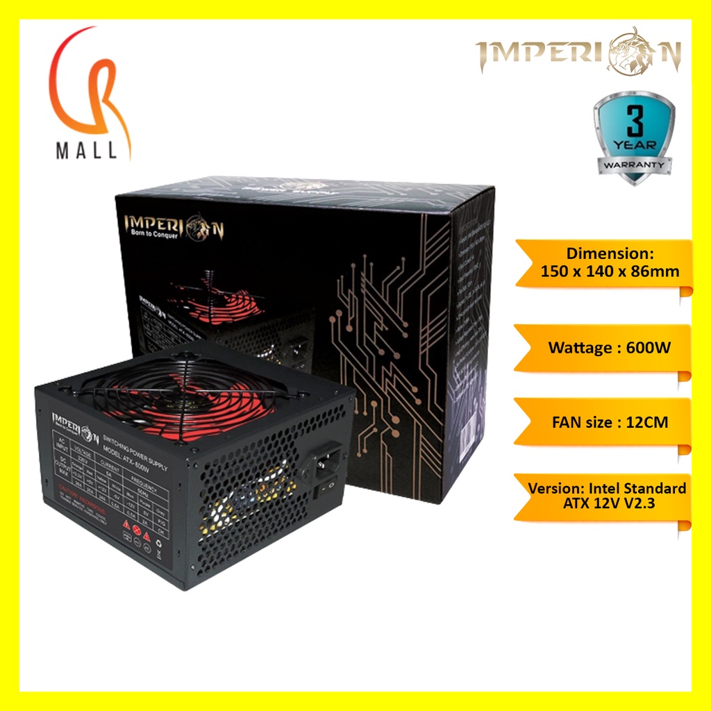 IMPERION EXTREME SERIES POWER SUPPLY - (BLACK EDITION) | Shopee Malaysia