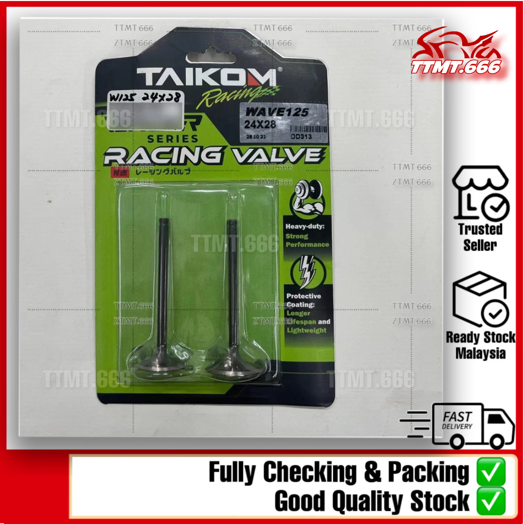 TAIKOM Valve Racing W125 24MM/28MM- 1SET (2Pcs) | Shopee Malaysia