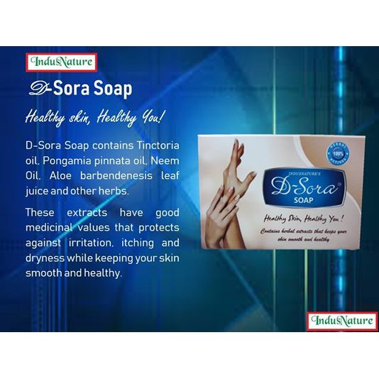 INDUSNATURE'S D-SORA SOAP 75GM (NO COD) | Shopee Malaysia