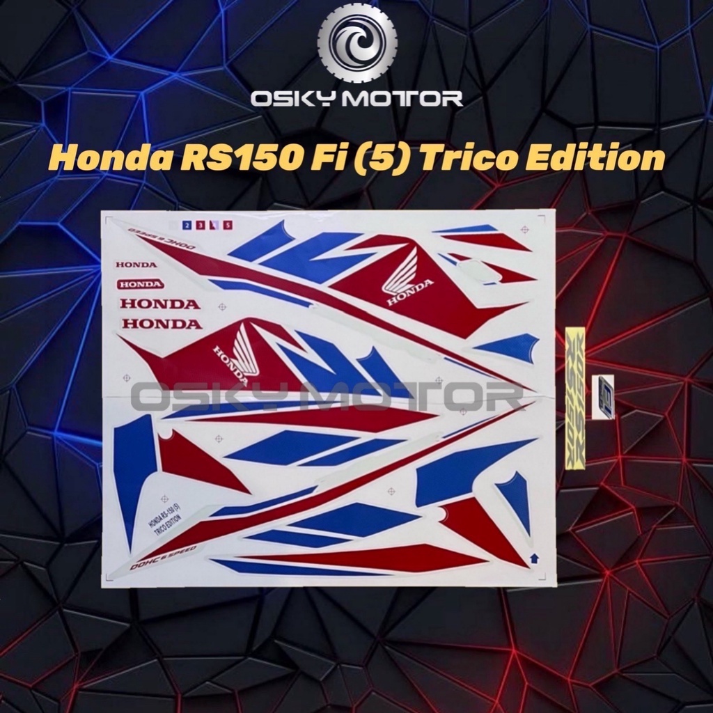 Honda RS150 Fi (5) Trico Edition Body Sticker | Shopee Malaysia