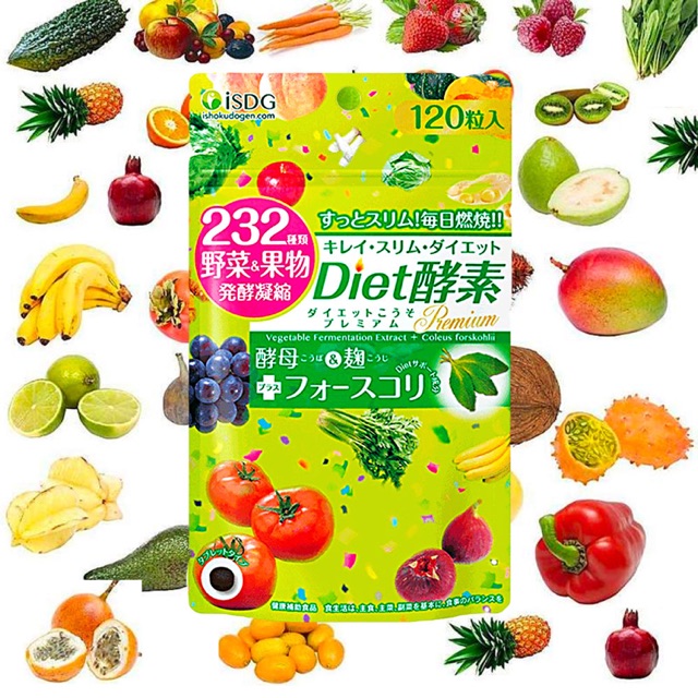 Ishokudogen iSDG 232 Diet Enzyme Premium Supplement 120 Tablets – Made in Japan | Shopee Malaysia