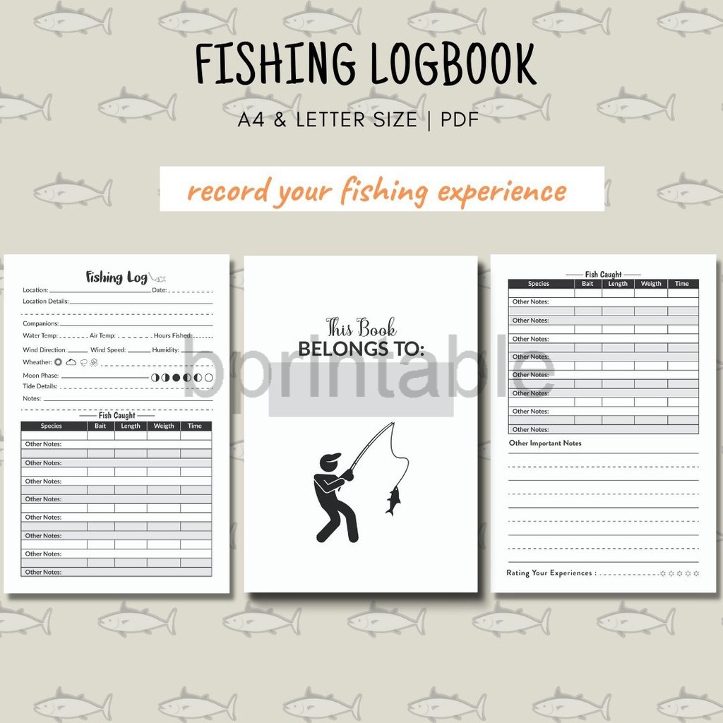 [PDF] Fishing Logbook, Buku Memancing, Fishing Record | Shopee Malaysia
