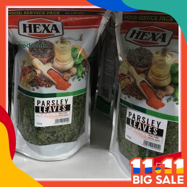 HEXA PARSLEY DRIED LEAVES, daun parsley daun sup kering 150g | Shopee ...
