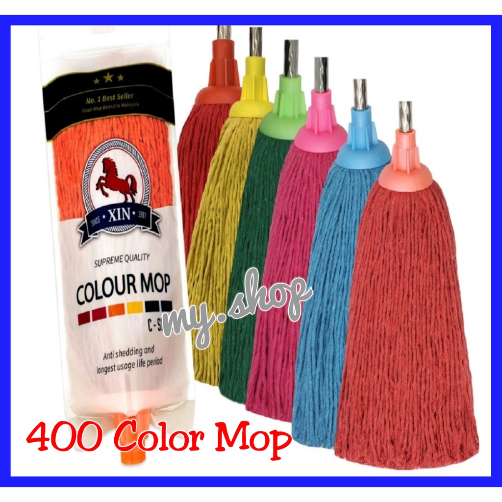 *READY STOCK* 400C Color Cotton Mop Without Handle | Shopee Malaysia