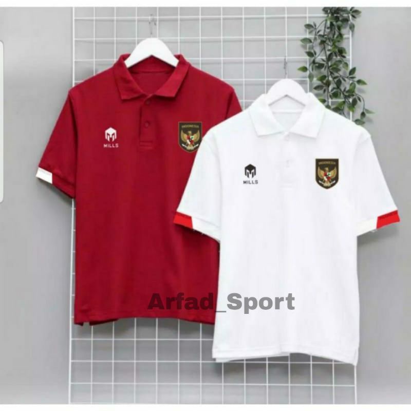 Latest INDONESIAN NATIONAL TEAM POLO T-SHIRT READY BIG SIZE | Shopee ...