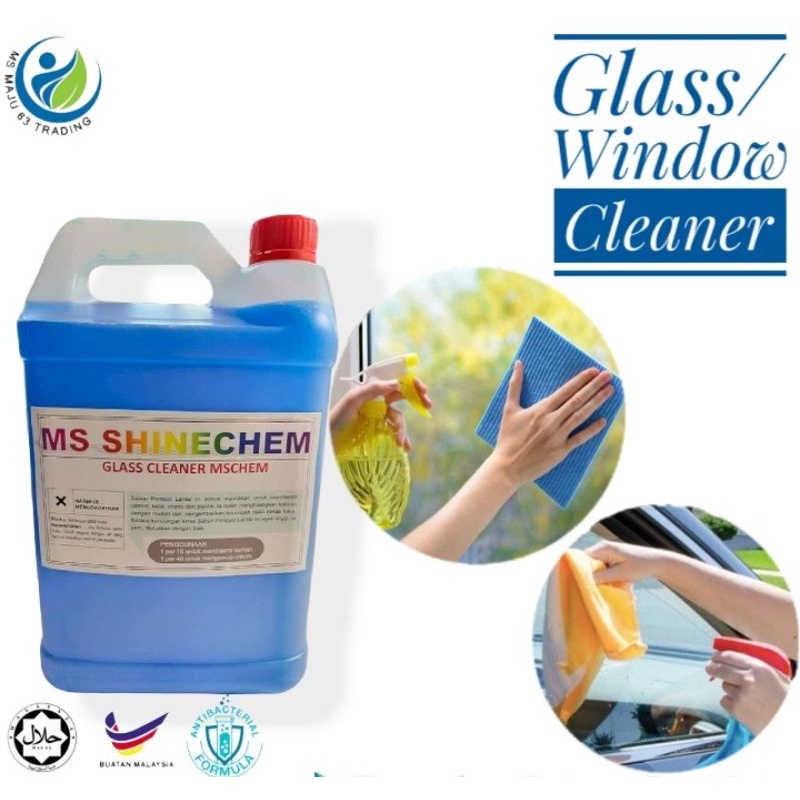 READY STOCK!!! MS Glass Cleaner Gred Premium(Pencuci Cermin) 5Liter/Kg ...