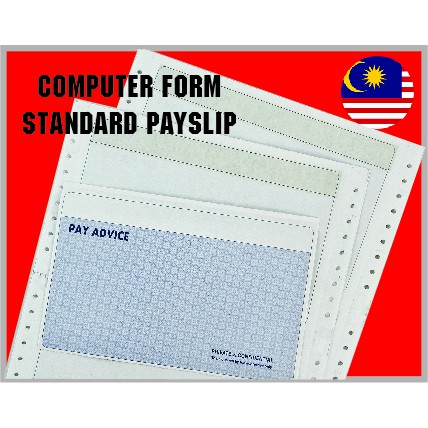 Computer Form NCR 9.5" x 11" 3 PLY 2up Payslip/Mailer (1,000sets ...