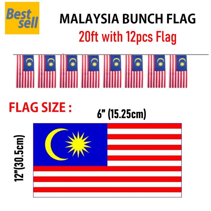 Malaysia Bunch Flag / All States Bunch Flag / Bendera Kecil Malaysia ...