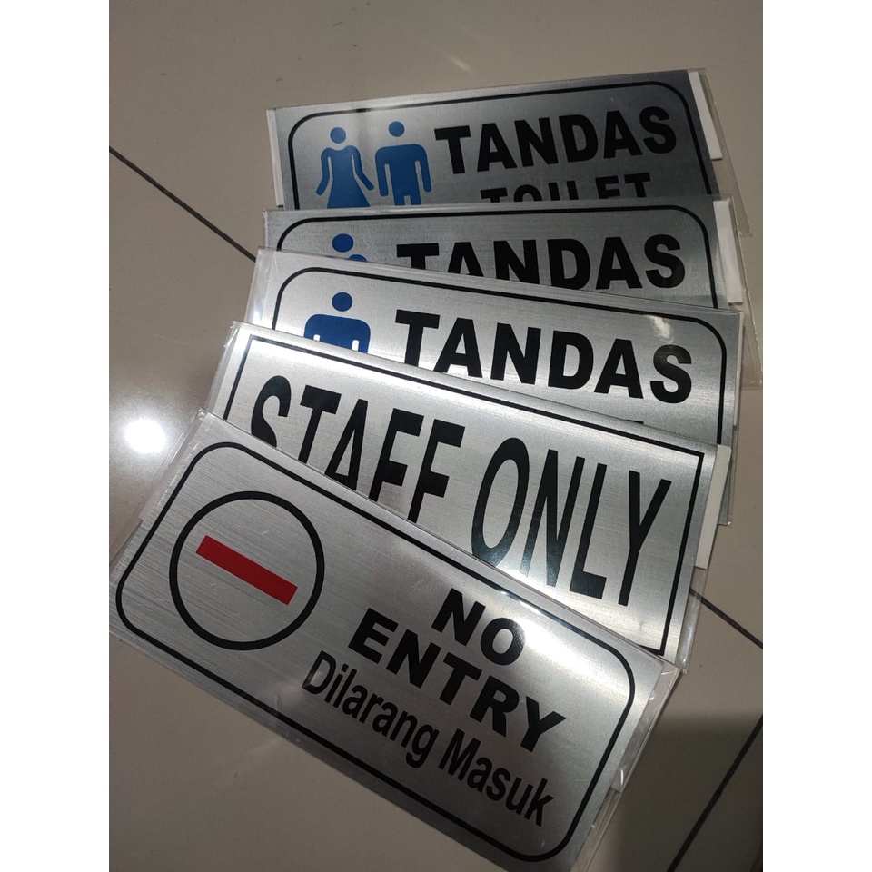 Aluminium Signboard Popular Signboard Door Wall Sticker No Smoking CCTV ...