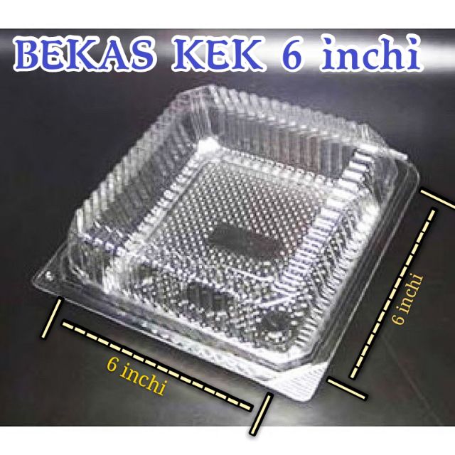 Bx121 BENXON 6" Square Cake Tray with LOCK ( 10pcs+-) / Bakery Cake box ...