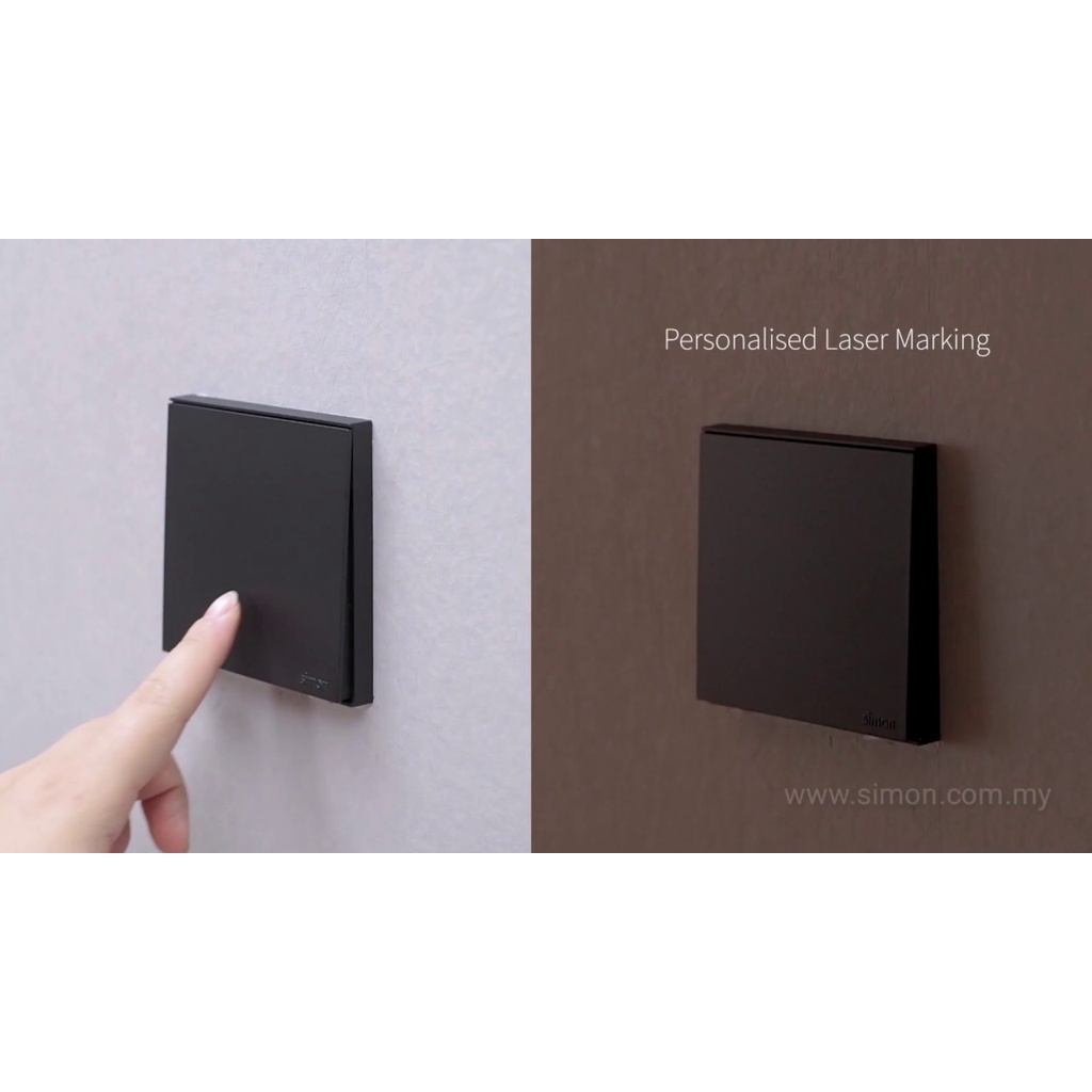 [KET] Simon E6 Series BLACK Switch Switches & Socket Outlet (WHITE ...