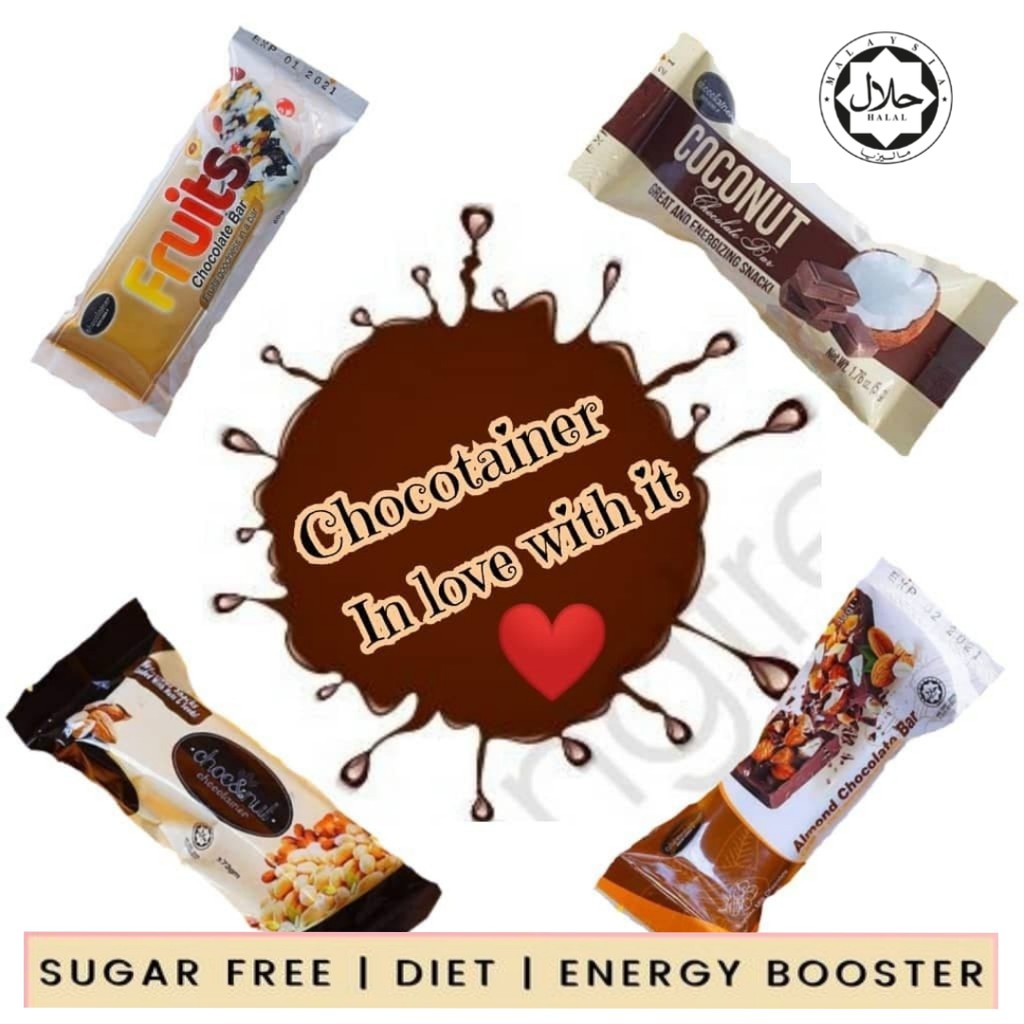 CHOCOTAINER Coklat Chocolate Bar Choco Chocotainer Energy Bar Coklat ...