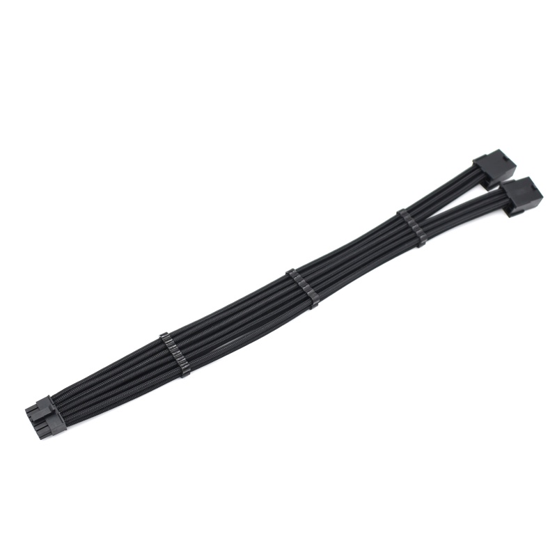 30cm Dual 8P PCIe to RTX 12Pin Sleeved Extension Cable for NVIDIA ...