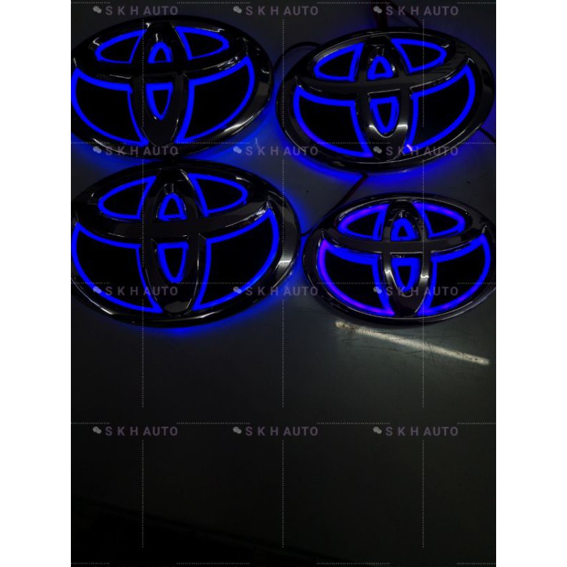 Toyota emblem led / toyota logo led ( blue )Toyota vios / camry / altis ...