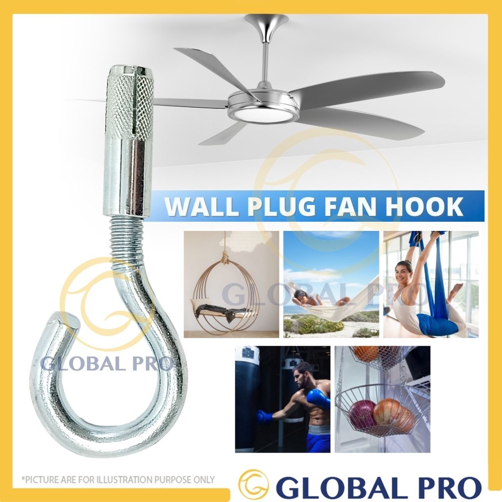 [NEW] Fan Hook With Wall Plug Standard Wall Plug Anchor Hook For Basket ...