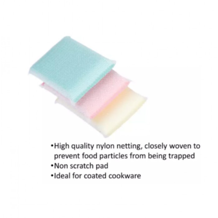3M Scotch Brite All Purpose Cleaning Net Sponge (3pc/pack) 3 Different ...
