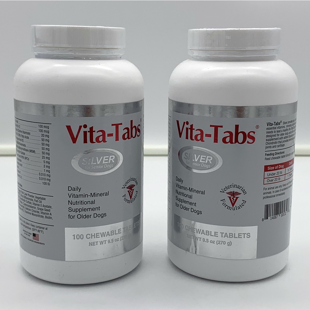 100/200-Day PHS Vita-Tabs SILVER Multivitamin for Senior Dogs ...