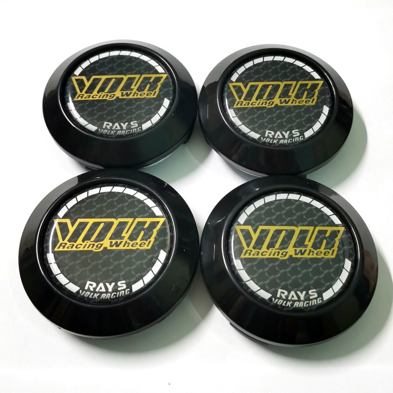 4pcs 60MM/64MM/65MM/68MM/69MMRAYS VOLK RACING rim caps Car Wheel Center ...