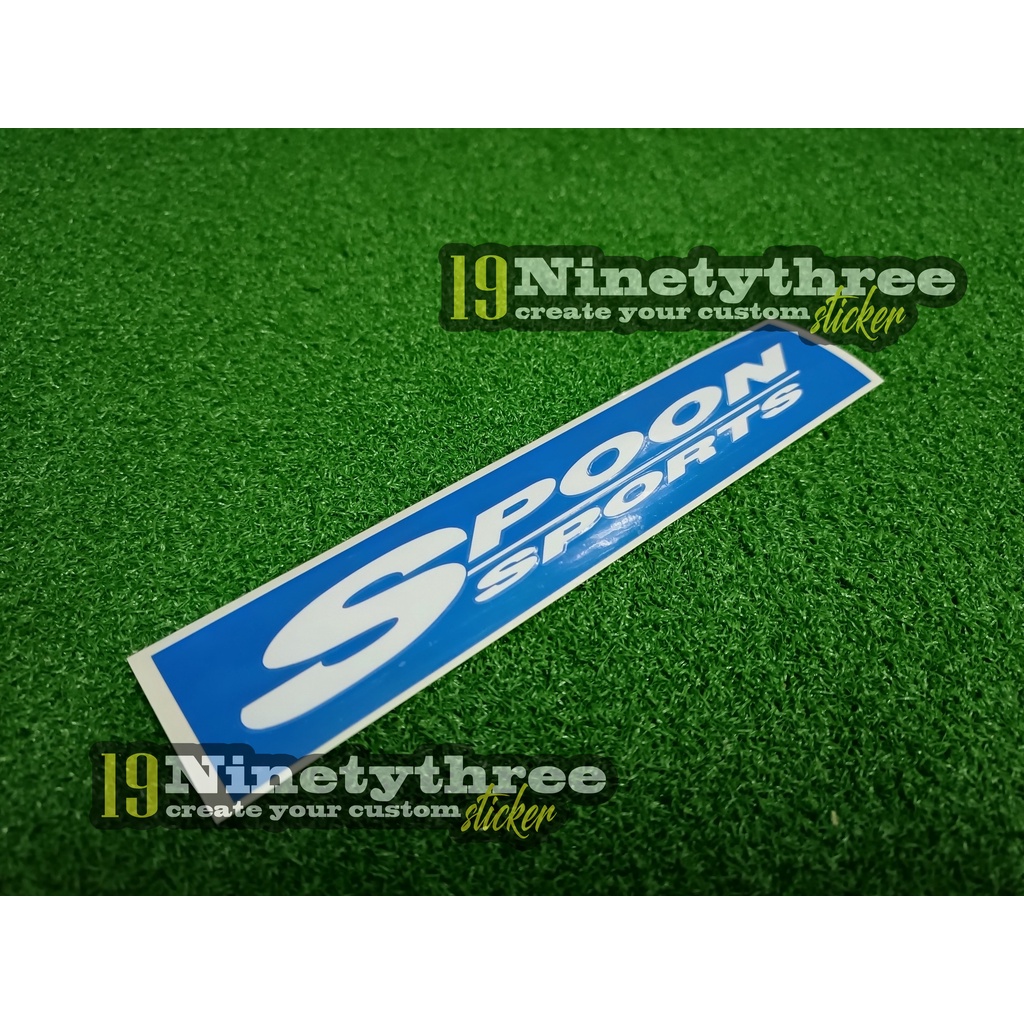 spoon sticker blue/white cutting | Shopee Malaysia