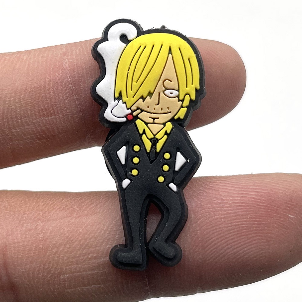 Cartoon Zoro Anime Jibbitz for Crocs One Piece Shoe Charms Luffy Usopp ...