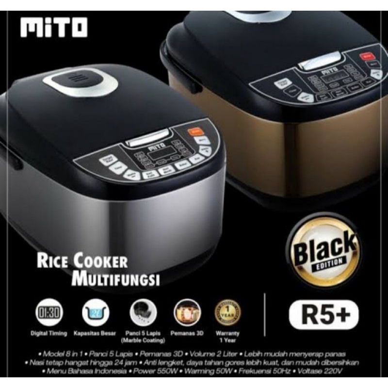 Mito Rice Cooker Digital 2 ltr - MITO R5 | Shopee Malaysia