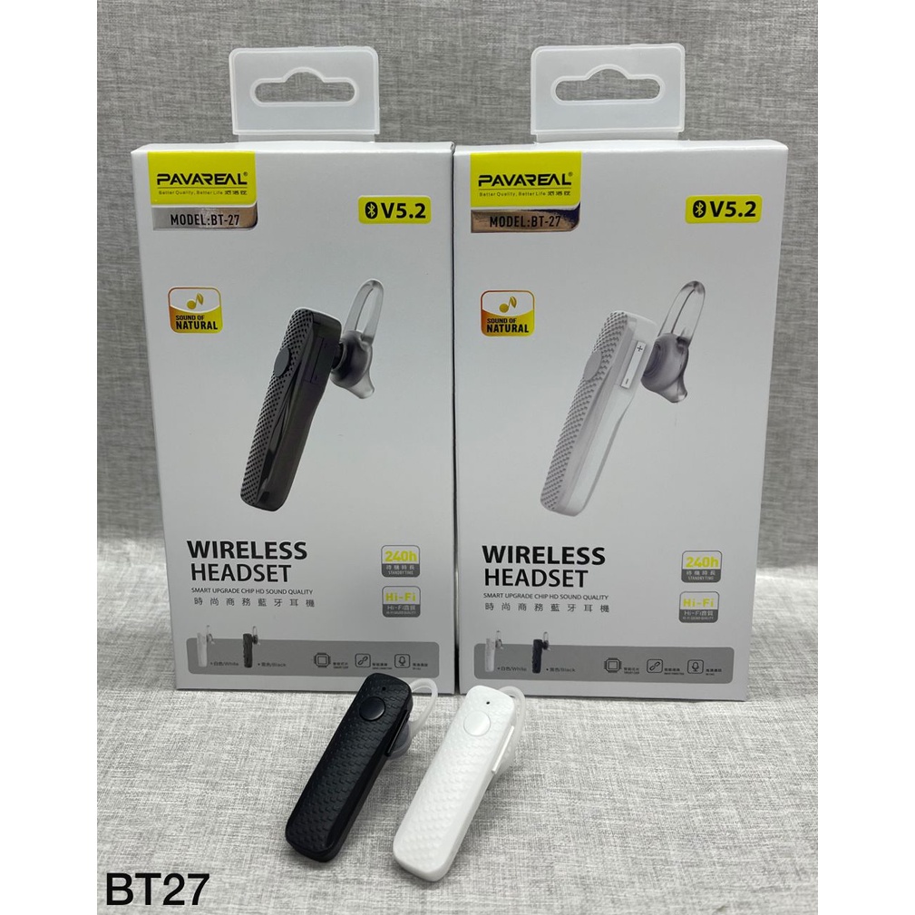 Pavareal BT27 Bluetooth earphone wireless headset | Shopee Malaysia