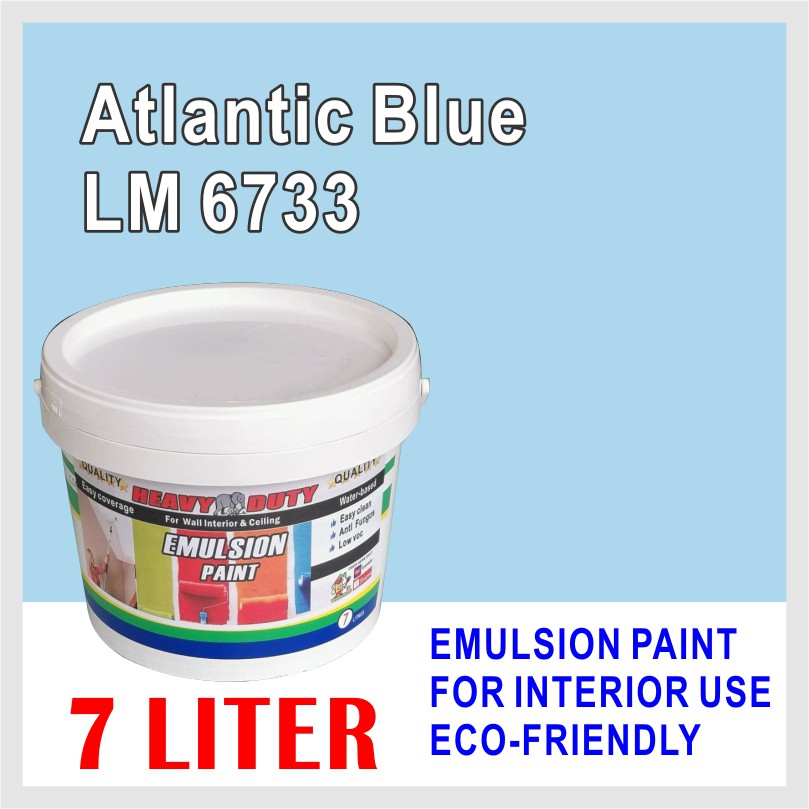 ATLANTIC BLUE HLM6733 ( 7L ) Heavy Duty EMULSION PAINT Cat Interior ...