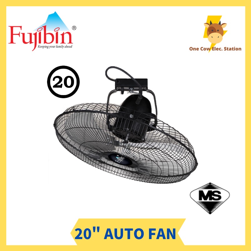 (OneYearWarranty) Fujibin FBA-20 20" (130W) Powerful 360 #Ceiling Fan #Auto Fan (3 Aluminum ...